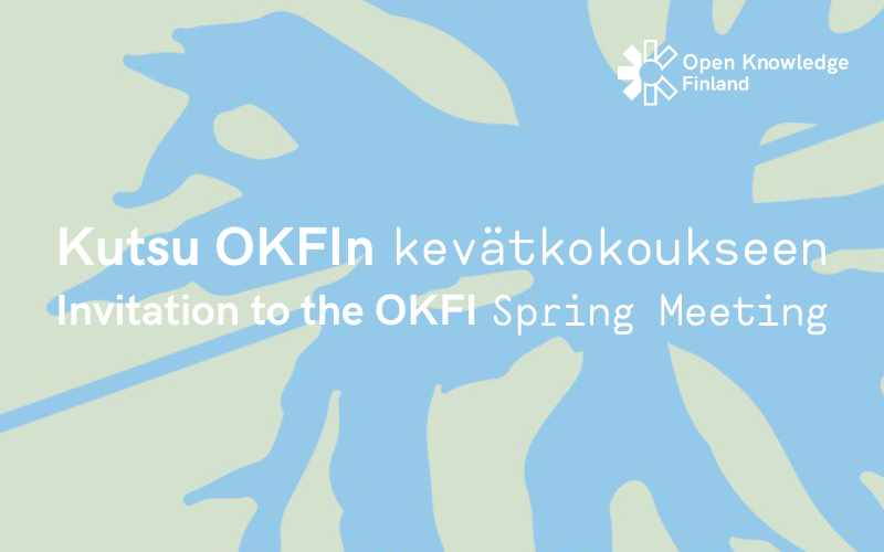 Invitation to the OKFI 2025 Spring General Meeting - Open Knowledge Finland